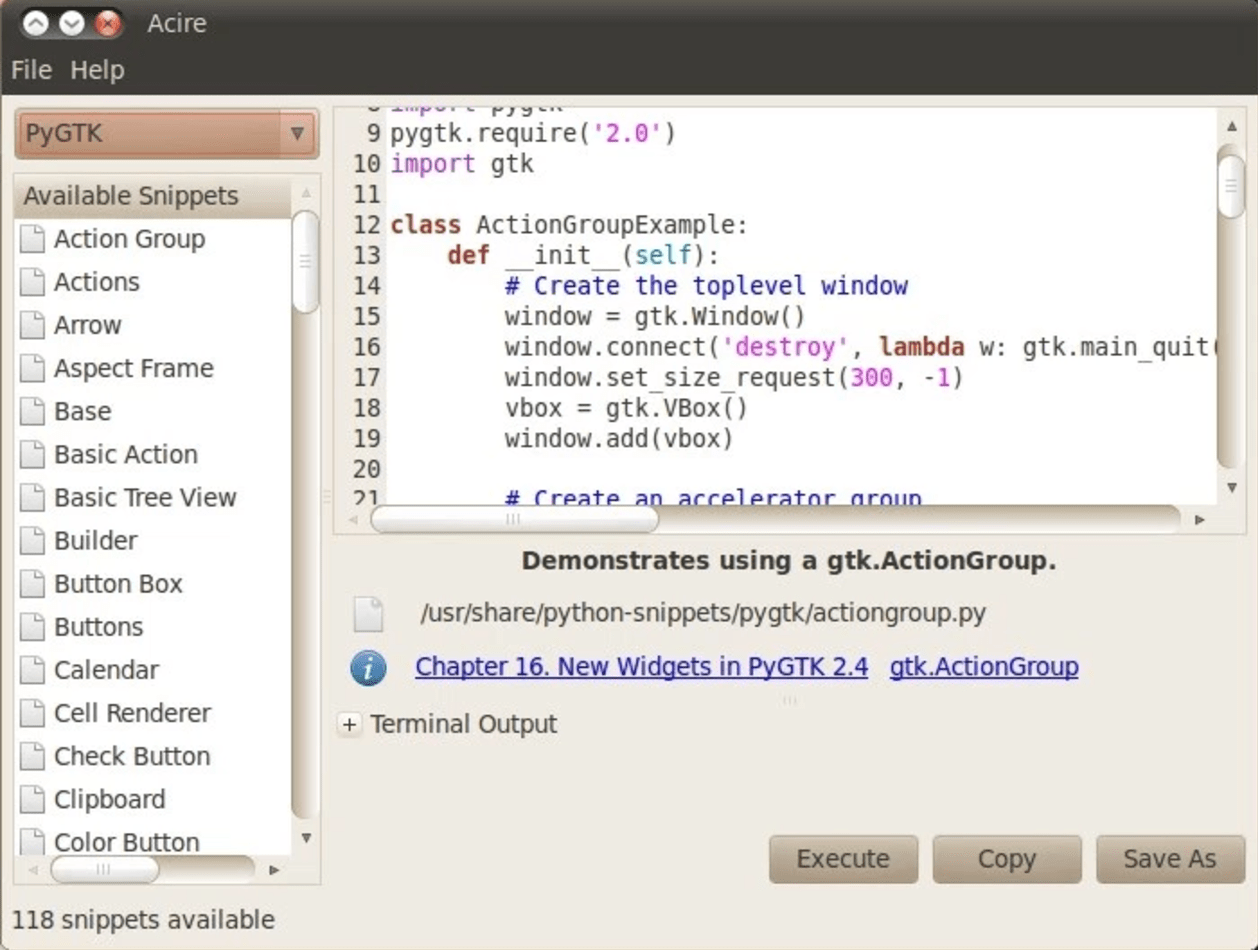 The Acire Python Snippets Project | Python Central The Acire Python Snippets Project | Python Central